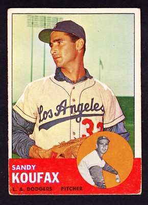 1963 TOPPS #210 SANDY KOUFAX DODGERS | eBay