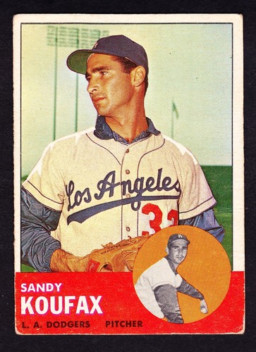 1963 TOPPS #210 SANDY KOUFAX DODGERS | eBay