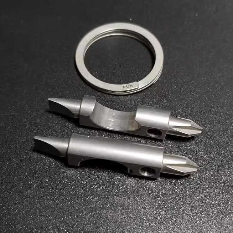EDC Portable Titanium Multi Tools Bottle Opener Bolt Driver Screwdriver ...