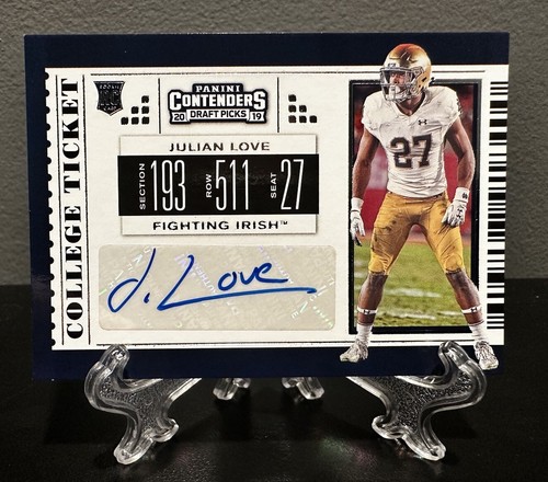 2019 Contenders Draft JULIAN LOVE Rookie College Ticket Auto Autograph🔥 ...