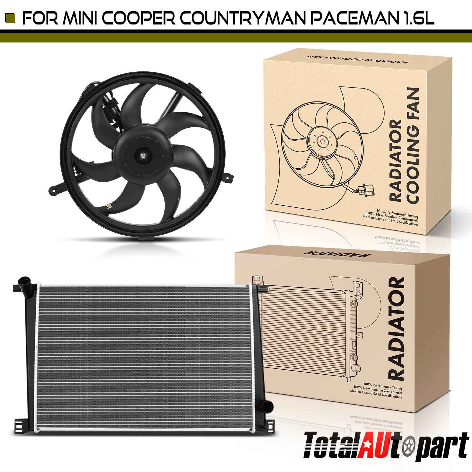 Radiator & Cooling Fan Assembly Kit for Mini Cooper Paceman Countryman ...
