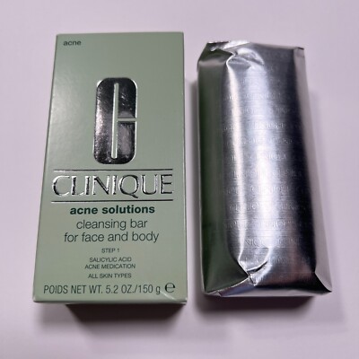 Clinique Acne Solutions Cleansing Bar Soap For Face and Body Full Size ...