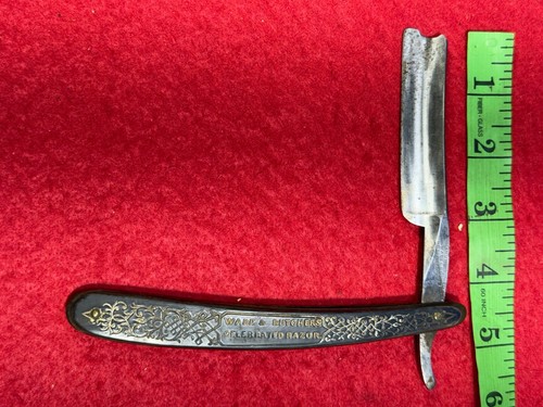 Wade & Butcher CELEBRATED Straight Razor Sheffield ENGLAND Inscribed ...