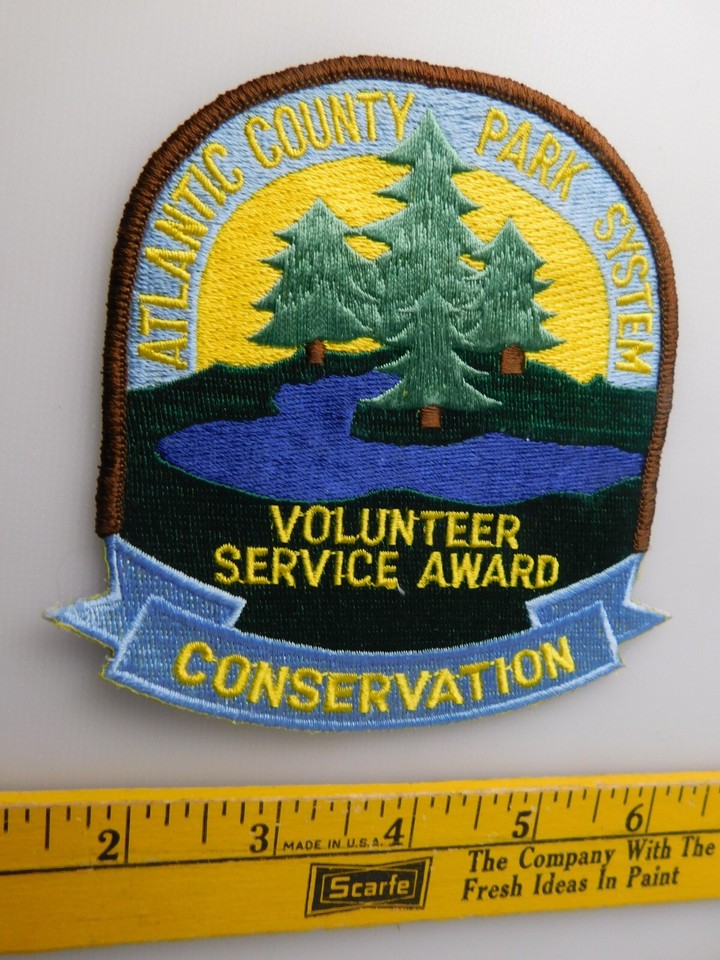 ATLANTIC COUNTY PARK SYSTEMAWARD PATCH SHOULDER CREST NJ CONSERVATION ...