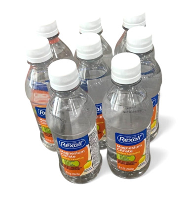 Lot of 8 Rexall Magnesium Citrate Oral Laxative Lemon Flavor 10 oz EXP ...
