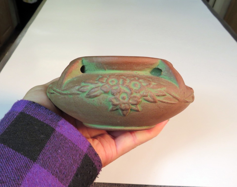 Vintage 1920's Signed Peters & Reed Pottery Moss Aztec Zane Ware Squat ...