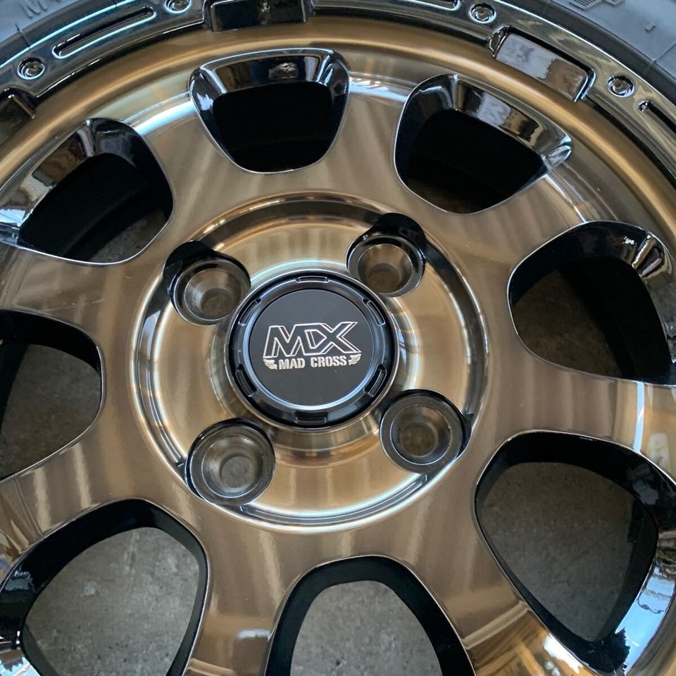 Toyo Open Country 155/65R14 Wheel Rim Set of 4 MAD CROSS Acty Carry ...