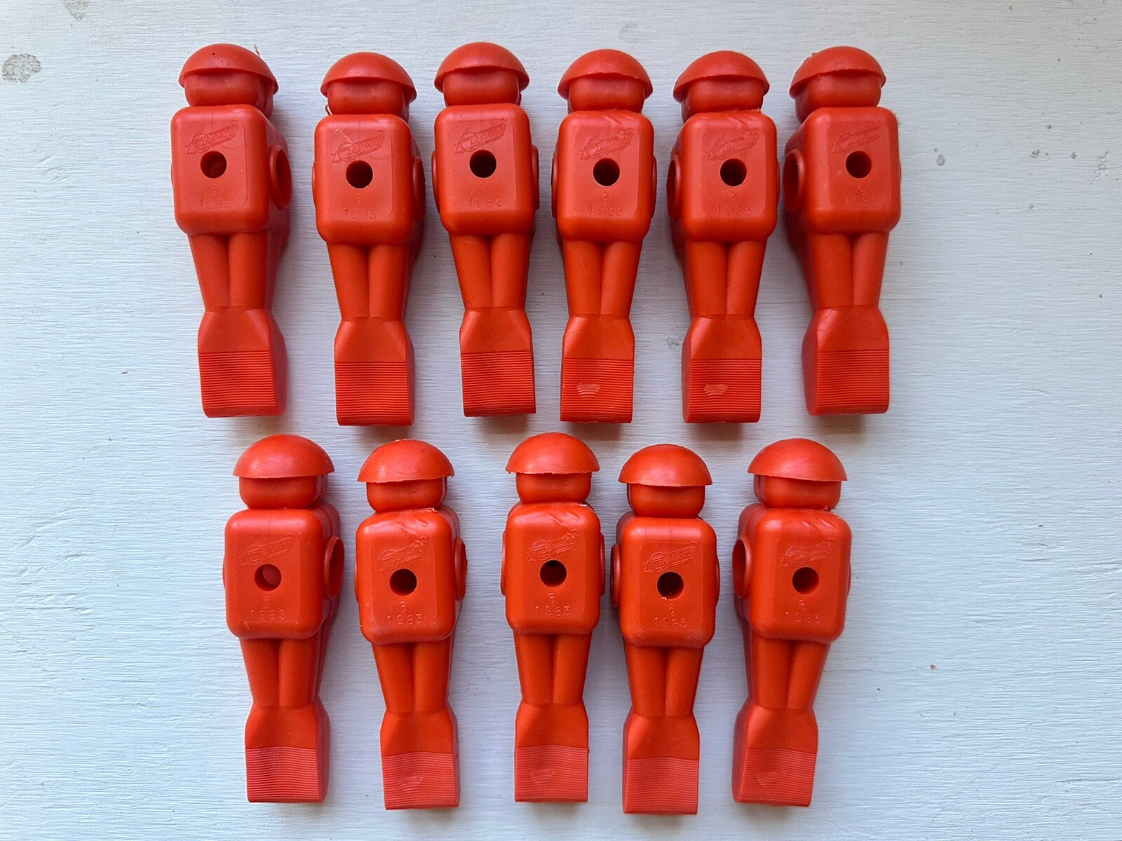 Dynamo Orange Foosball Men Players - Set of 11 New Old Stock | eBay