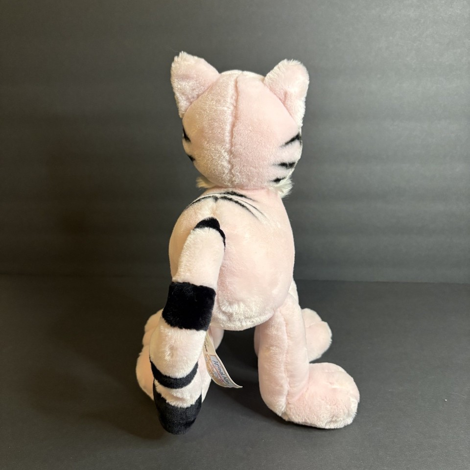 Toys R Us Animal Alley Long Legs Pink Cat Stuffed Kitty Plush Stuffed ...