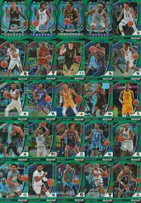 2020 PANINI PRIZM DRAFT PICKS NBA CARDS #1 - 100 GREEN PRIZM SINGLES ...