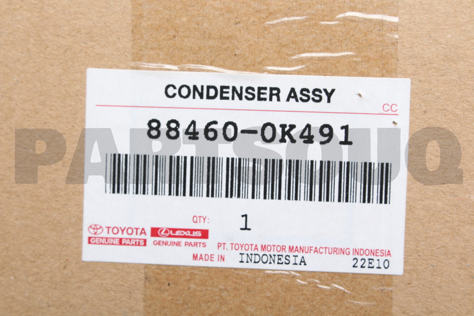 884600K491 Genuine Toyota CONDENSER ASSY, COOLER 88460-0K491 | eBay