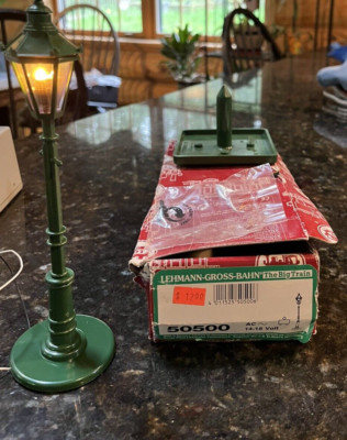 LGB 50500 Street Light Lamp Post Lighted Accessory G Scale Garden Train ...