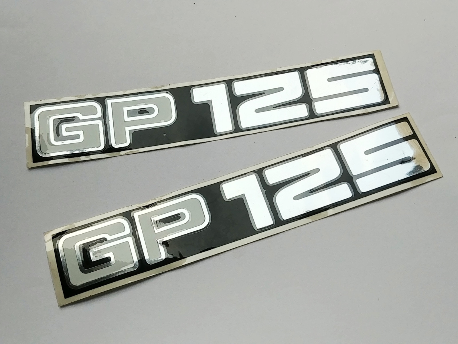 Pair Suzuki GP 125 GP125 Side Frame Cover Emblem Logo Decal Stickers | eBay