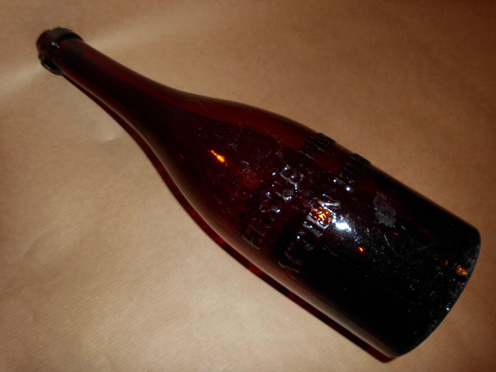 GERMAN WWII WEHRMACHT ALCOHOL RATION - BEER BOTTLE, ORIGINAL FIELD ...