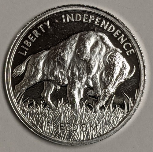 1 oz .999 Fine Silver Round ~ PAMP Buffalo Bullion Round ~ Tube Fresh ...