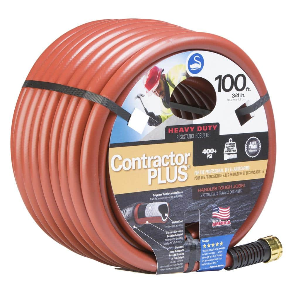 Contractor Plus 3/4 Inches X 100 Ft Heavy Duty Contractor Water Hose ...