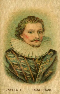 JAMES I *2X3 FRIDGE MAGNET* ENGLAND ROYALTY FAMILY ENGLISH MONARCHY ...