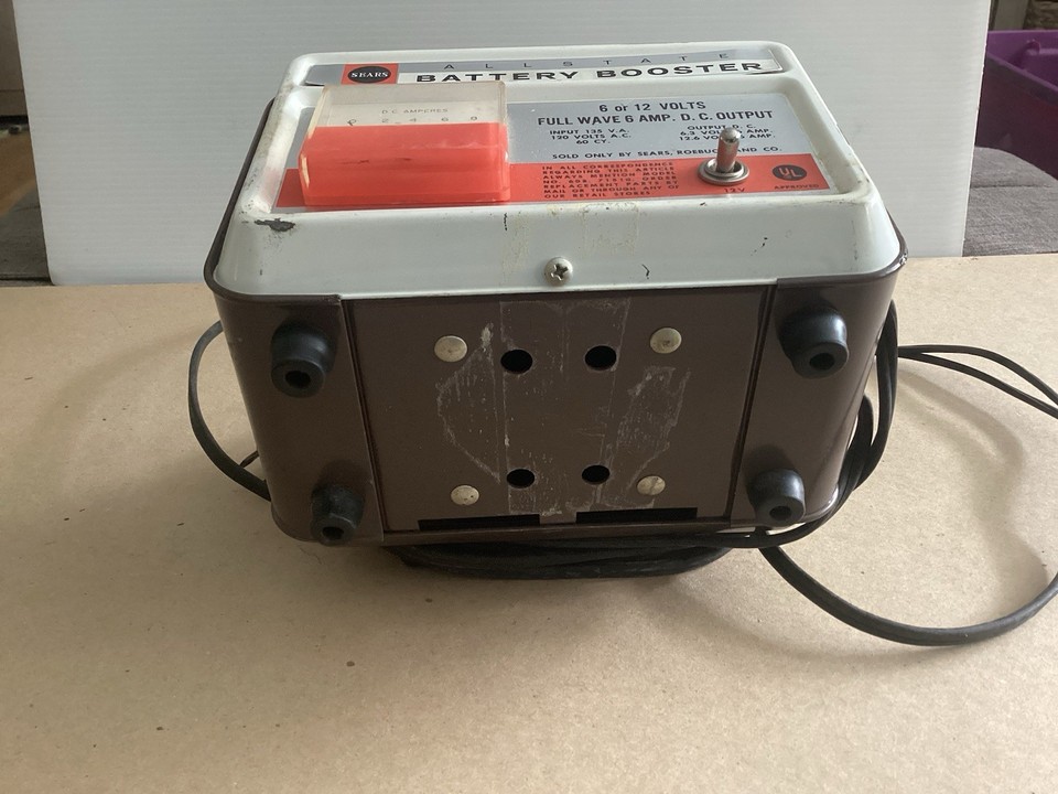 Sears Roebuck Battery Booster 6 or 12 Volts Full Wave 6 AMP DC Output ...