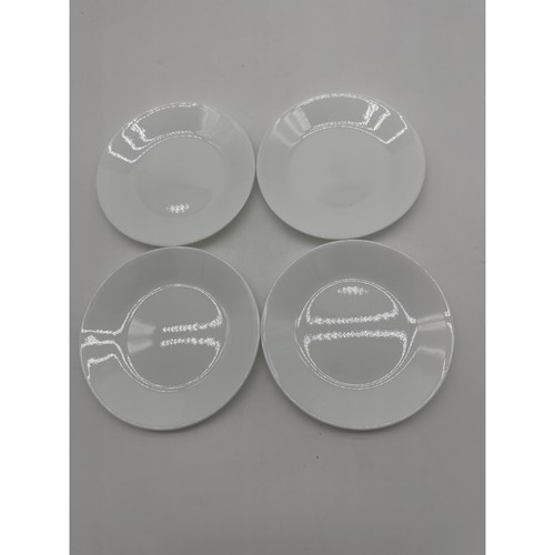 Corelle Vitrelle 7” Salad Plate White Set of 4 Break and Chip Resistant ...