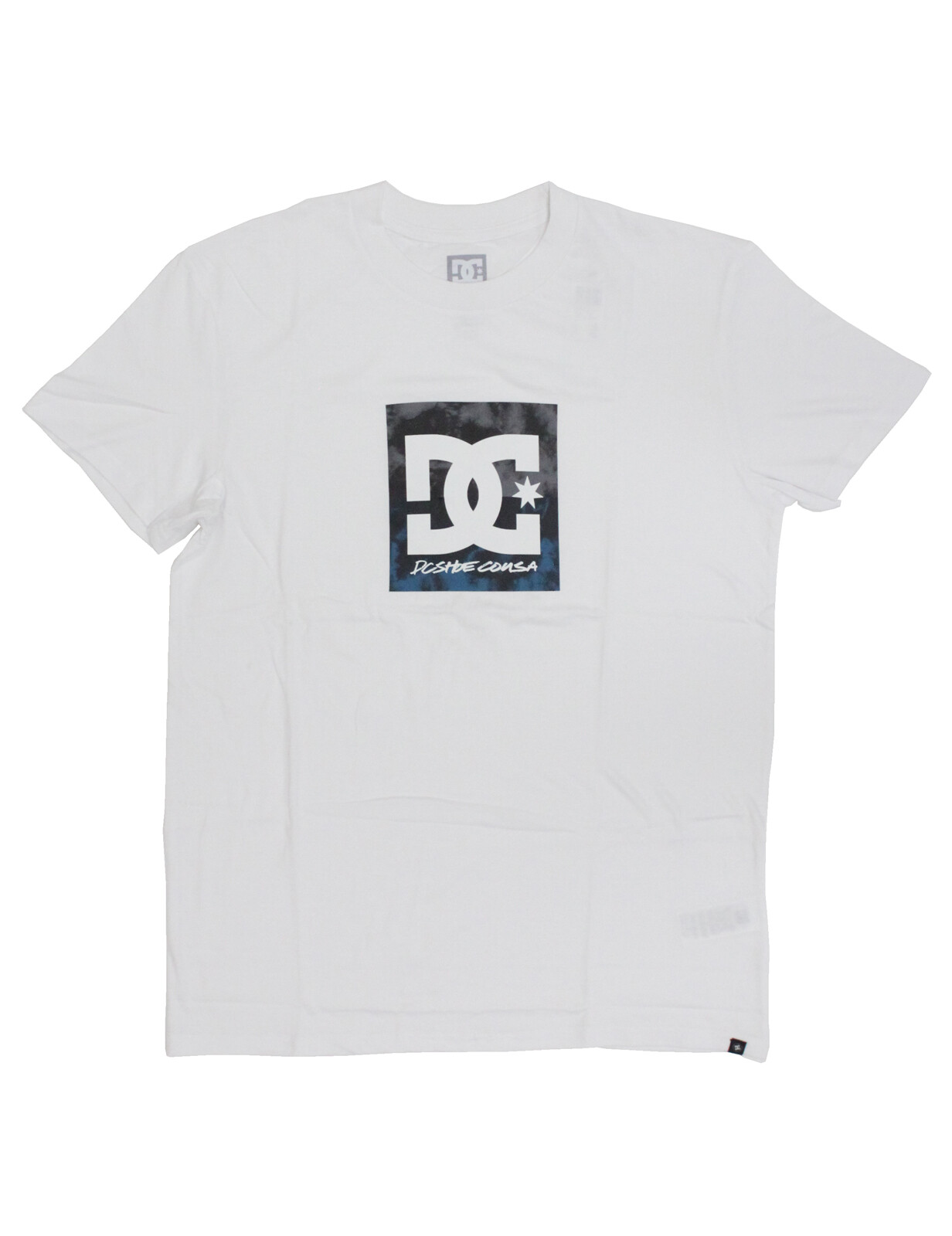 DC Double Down Short Sleeve T-Shirt in White | eBay