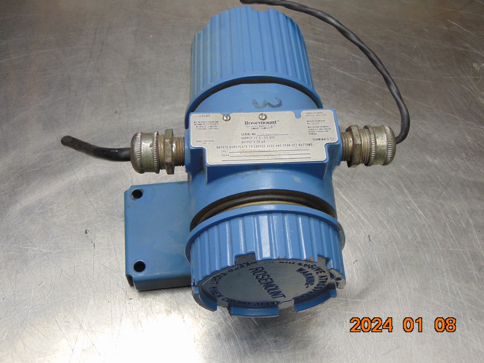 ROSEMOUNT 3044 A1B1 PRESSURE TRANSMITTER with BRACKET | eBay