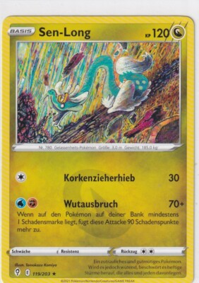 Carta Pokemon Drago Cambio Nr. 119/203 Sen-Long Tedesco | eBay