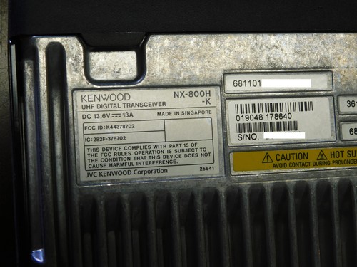 Kenwood NX-800H-K 40W UHF 450-520mhz NXDN/IDAS Analog and Digital ...