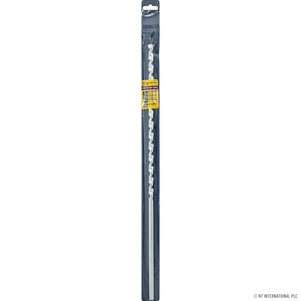 10MM X 400MM MASONRY DRILL BIT SET LONG HEAVY DUTY METAL MASONARY BRICK ...