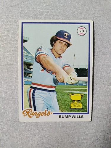 1978 TOPPS.. BASEBALL #23 BUMP WILLS RANGERS Ex Read Description | eBay