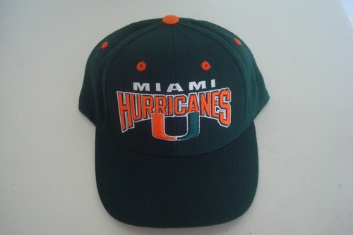MIAMI HURRICANES Snapback BEACH GOLF DEADSTOCK HAT CAP VINTAGE H2 | eBay