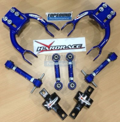 COMBO PACKAGE! HARDRACE Front &Rear Camber /Toe Kit /Trailing Bush ...
