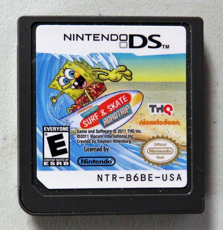 SpongeBob's Surf & Skate Roadtrip (Nintendo DS, 2011) Squarepants Game ...