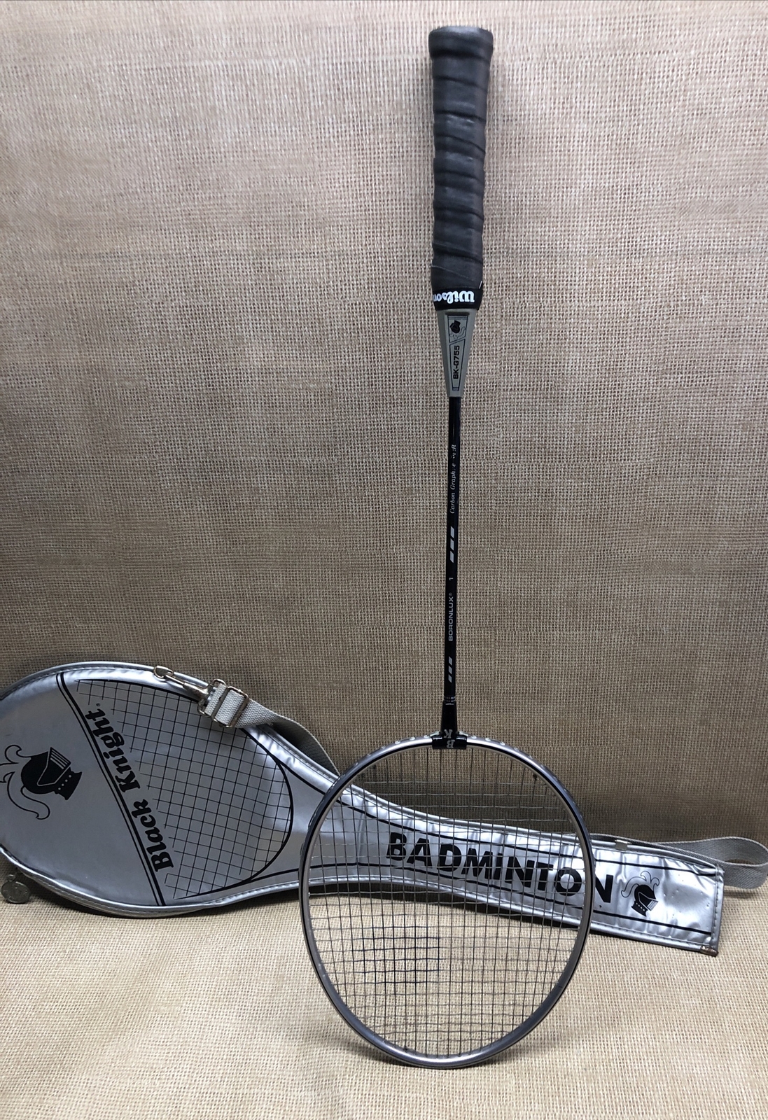 Black Knight Badminton Raquet BK-G755 Boronlux 1 Carbon Graphite Shaft ...