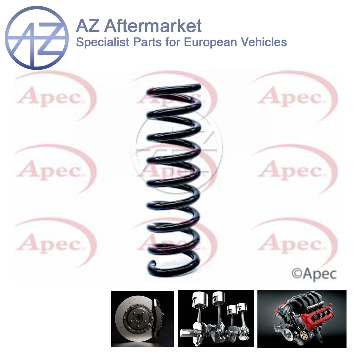 Fits Mercedes E-Class 2002-2008 AZ Rear Suspension Coil Spring #1 ...