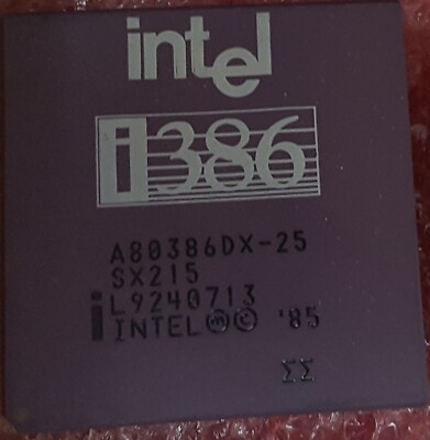 SX215 INTEL I386 80386 PROCESSOR 25MHZ | eBay