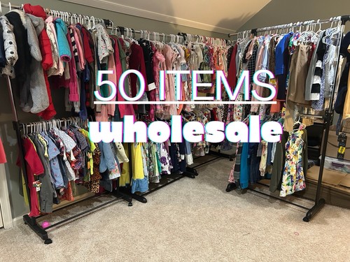 Bulk Wholesale Clothing Lot 50 ITEMS Resale Inventory Kids' & Baby All ...