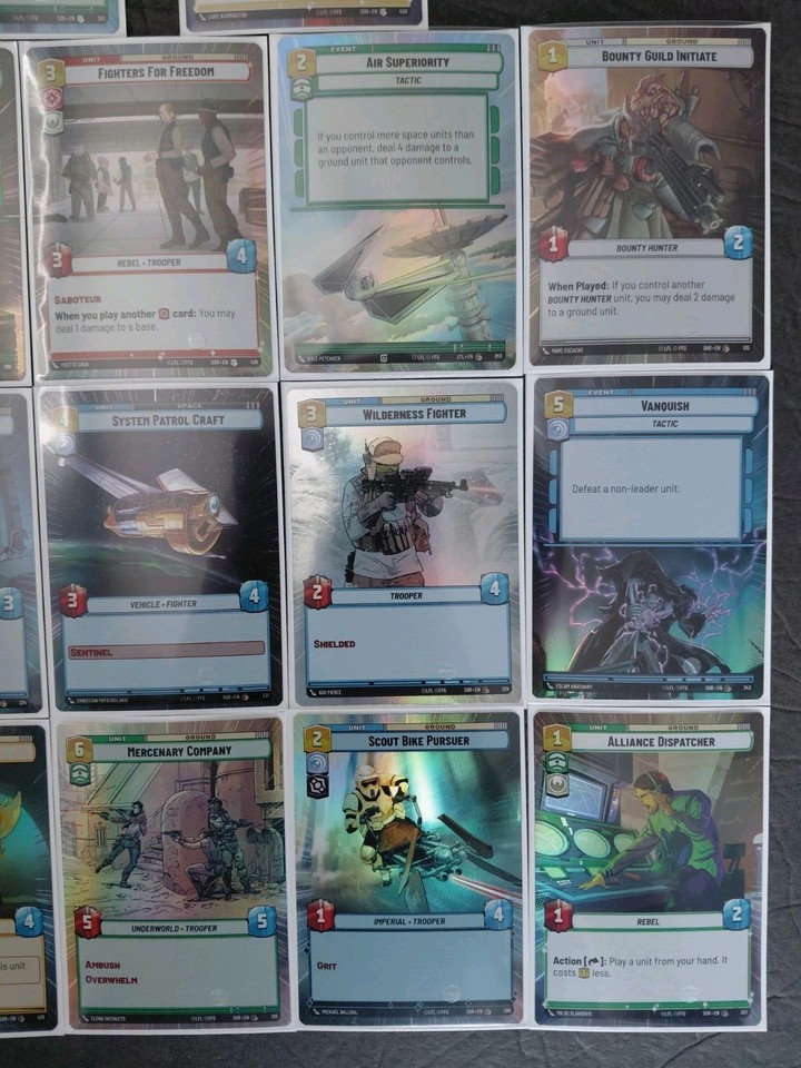 Star Wars Unlimited 21 Hyperspace Foil Lot Traitorous Ezra Walker ...