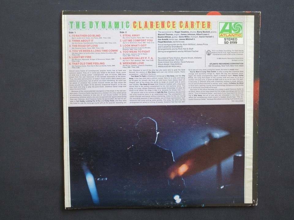 [US Promo] [Monaural] Clarence Carter - The Dynamic Clarence Carter ...