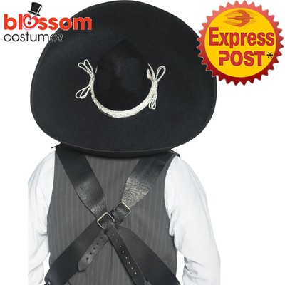 AC65 Authentic Sombrero Costume Large Hat Mexican Bandit Spanish ...
