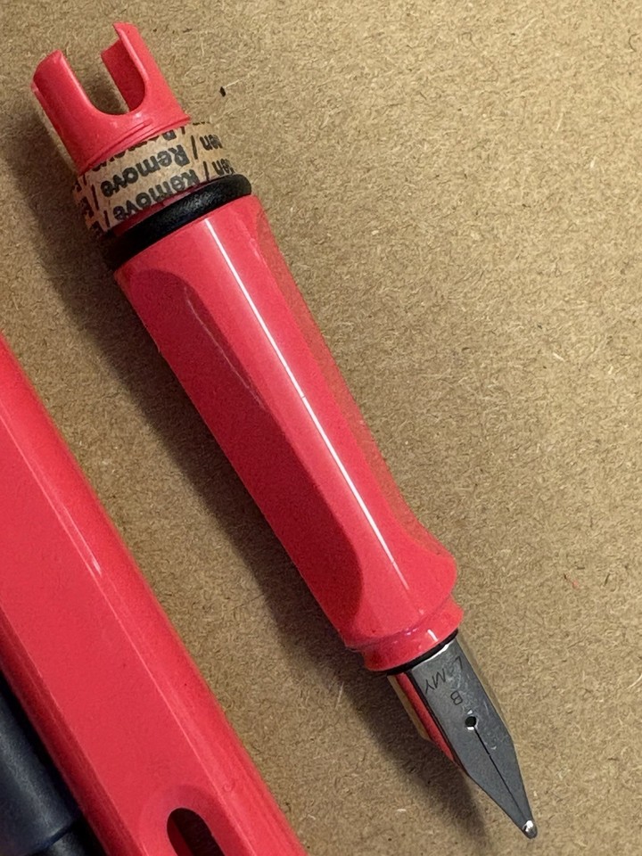 LAMY SAFARI Neon Pink Broad Nib & Cartridge Fountain Pen | eBay UK