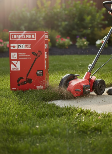 CRAFTSMAN || 7.5-in || 12 Amp || Push Walk Behind Electric Lawn Edger ...