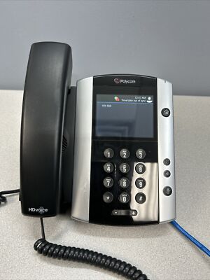 Polycom VVX 500 Gigabit IP LCD Desk Set Phone PoE Factory reset ready ...