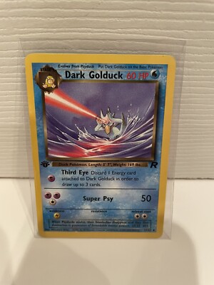 Pokemon TCG Dark Golduck Card 37/82 Team Rocket 1st edition Near Mint ...