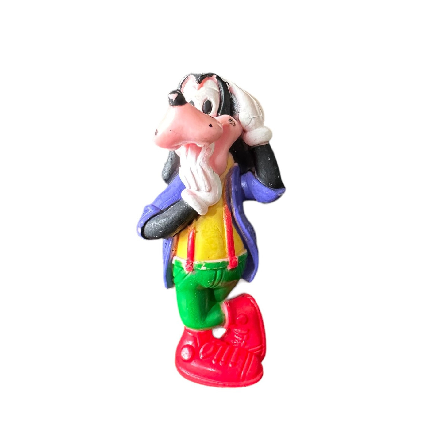 Walt Disney Goofy Thinking Figurine PVC Vintage 2.4" tall | eBay