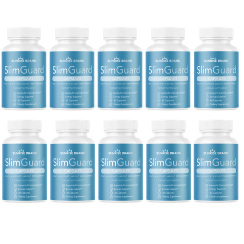 Slim Guard Health & Supports Weight Management 10 Bottles 600 Capsules ...