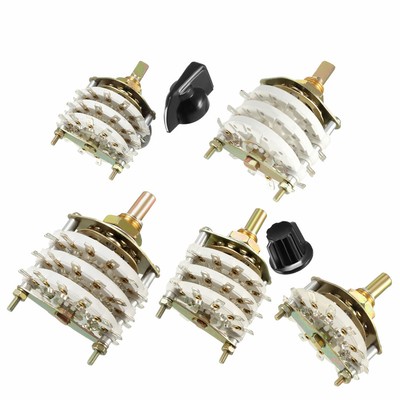 3P3T 3P4T 3P6T 3P9T 3P11T 3Pole 3-11Position Band Channel Rotary Switch ...