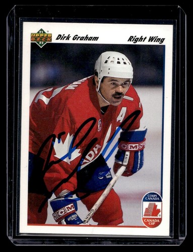 1991 Upper Deck #502 Autographed Dirk Graham Trading Card | eBay