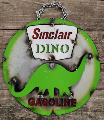Metal SINCLAIR Gasoline Sign Gas Oil Garage Man Cave Home Decor ...