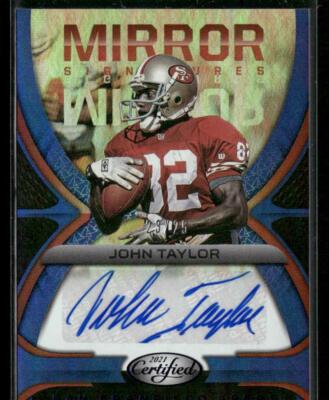 2021 Panini Certified #MS-JTA John Taylor Mirror Signatures Blue #/25 ...