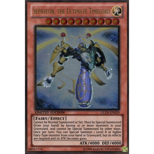 Sephylon, The Ultimate Timelord - GLD5-EN029 - Gold Selten - Limitierte ...